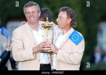 MONTGOMERIE & LANGER RYDER CUP 02 18TH GREEN THE BELFRY SUTTON ...