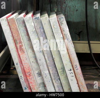 Screen printing screens Stock Photo - Alamy