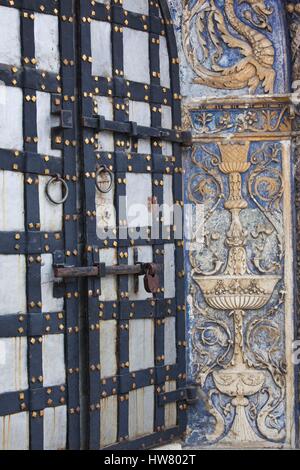 Door at Cathedral of the Archangel, Kremlin, Moscow, Russia Stock Photo ...
