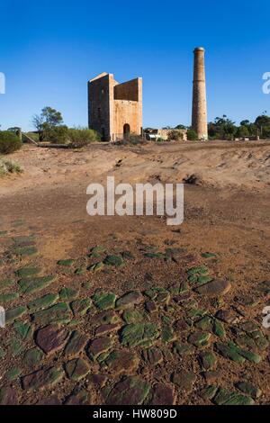 Australia, Yorke Peninsula, Moonta, former copper-mining boom town ...