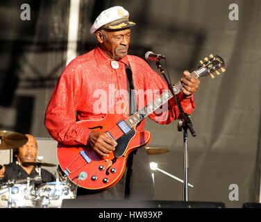 9 August 2008 Ð Baltimore, Maryland Ð Chuck Berry performs at the ...