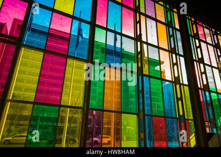 The Multi Colored Glass Windows Of The Montreal Convention Centre The ...