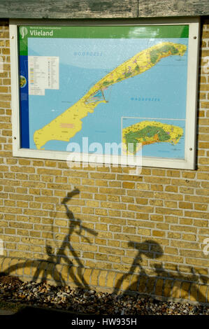 Map of Vlieland Stock Photo - Alamy