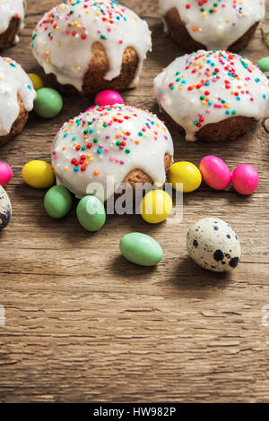 Beautiful Easter background with colorful Easter eggs Stock Photo - Alamy