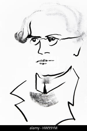Gregor Mendel portrait (1822-1884) founder of genetics Stock Photo - Alamy