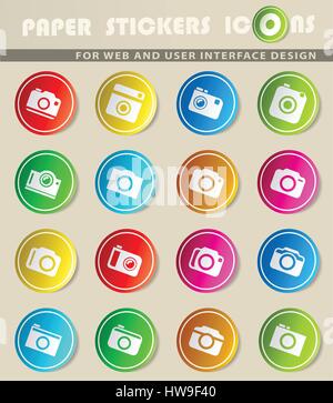 camera vector icons for user interface design Stock Vector Image & Art ...