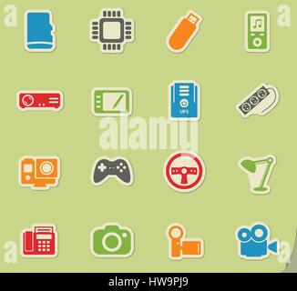 Devices simply symbols for web and user interface Stock Vector Image ...