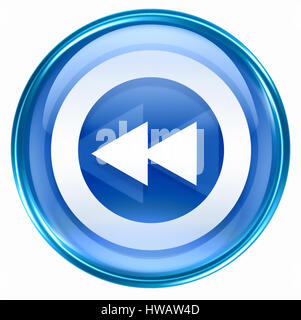 Rewind icon. Internet button on white background Stock Photo - Alamy