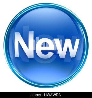 New product icon. Internet button on white background Stock Photo - Alamy