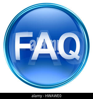 FAQ icon. Internet button on white background Stock Photo - Alamy