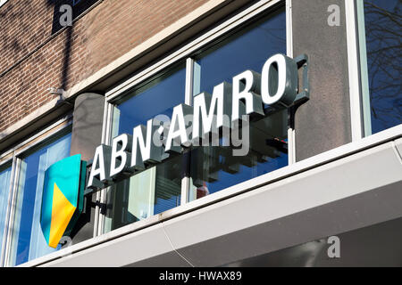 entrance of an ABN AMRO branch. ABN AMRO is the third-largest bank in ...