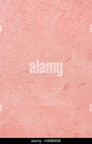 Grungy red roughcast wall scratchy background texture in soft pastel ...