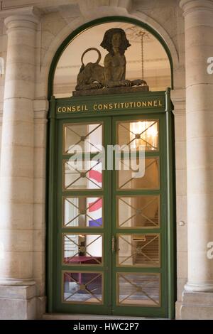 Entrance of Conseil Constitutionnel located in the Palais Royal in ...