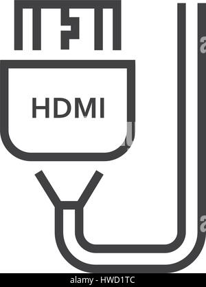HDMI cable icon, line vector Stock Vector Image & Art - Alamy