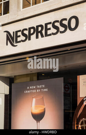 Nespresso Boutique, Regent Street, London, England, U.K Stock Photo - Alamy