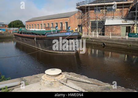 Barge Sabrina 5 being moved to dry dock for restoration and maintenance ...