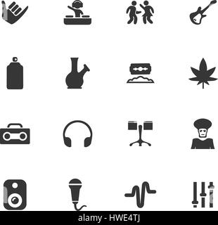 Reggae icon set for web sites and user interface Stock Vector Image ...