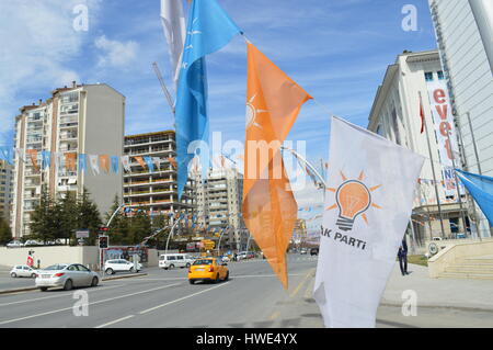 Ankara, Turkey. 20th Mar, 2017. The ruling party Justice and ...