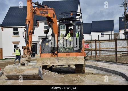 House construction Wick, building site, Wick, Vale of Glamorgan Stock ...