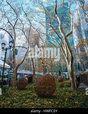 Trees at Bryant Park NYC Stock Photo - Alamy