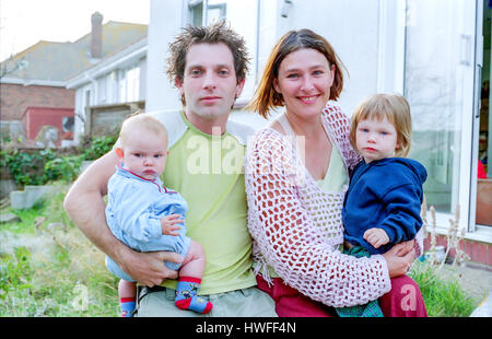 Marina Baker, husband Pepper, and their children, Charlie, aged two ...