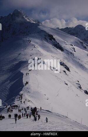 Tatra Mountains winter clouds Stock Photo - Alamy