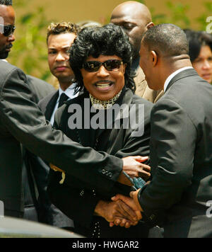 Ray Charles funeral at the First AME Church in Los Angeles, Charles ...