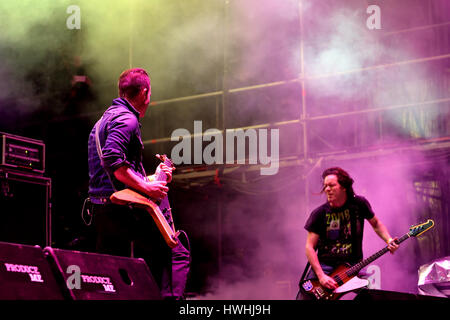 VALENCIA, SPAIN - APR 5: Ash (band) performs at MBC Fest on April 5 ...