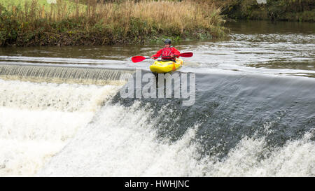 Canoeing on River Irwell, Bury, Lancashire Stock Photo - Alamy