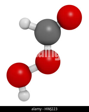 Performic acid (PFA) disinfectant molecule. Used as disinfectant and ...