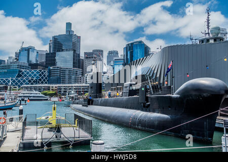 HMAS Onslow submarine at the Australian National Maritime Museum in ...