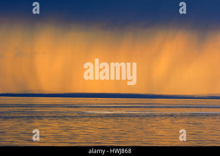 Konstanz, Constance, Storm at Sunset, Bodensee, Lake constance, Baden ...