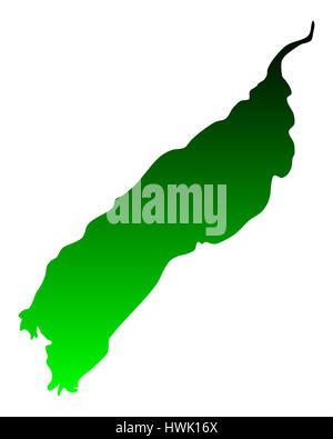 Map of Lake Albert Stock Photo - Alamy