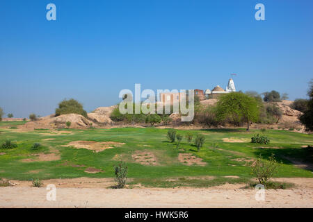 a hindu temple on top of bhatner fort hanumangarh rajasthan india ...
