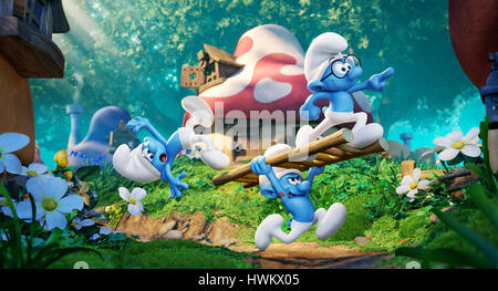 SMURFS: THE LOST VILLAGE, from left: Hefty (voice: Joe Manganiello ...