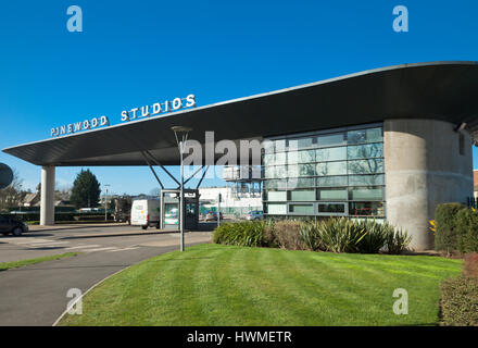 Entrance gate Pinewood Studios, Iver Heath, Buckinghamshire, England Uk ...