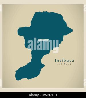 Map of Intibucá, a province of Honduras Stock Vector Image & Art - Alamy