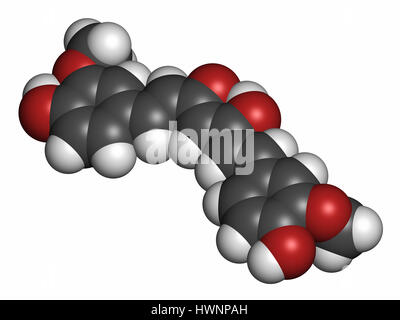 Curcumin turmeric spice molecule 3D render chemical structure Stock ...
