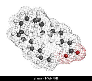 Dihomo-?-linolenic acid (DGLA) fatty acid molecule. Omega 6-fatty acid ...