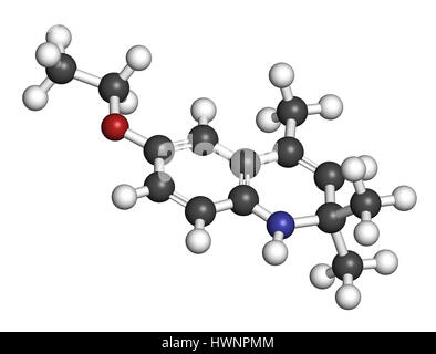 Ethoxyquin antioxidant food preservative molecule. Also used to control ...