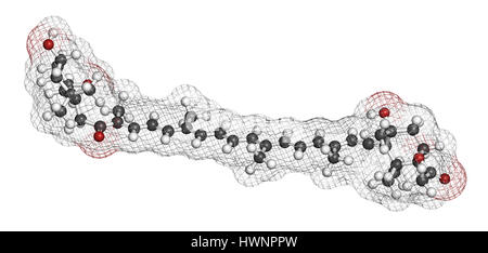 Fucoxanthin brown algae pigment molecule. Ingredient of some dietary ...