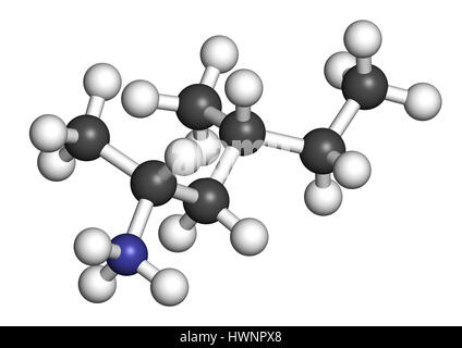 Methylhexanamine (1,3-dimethylamylamine, DMAA) stimulant drug, chemical ...