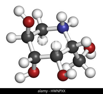 Migalastat Fabry disease drug molecule, illustration Stock Photo - Alamy