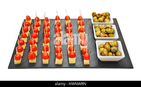 Assorted savoury snacks on festive table .Holiday Appetizers Stock ...