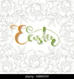 Happy Easter lettering typography. Seasons Greetings Stock Vector Image ...