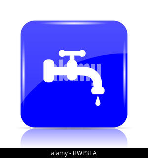 Water tap icon. Water tap website button on low poly background Stock ...