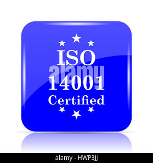 ISO14001 icon. ISO14001 website button on white background Stock Photo ...