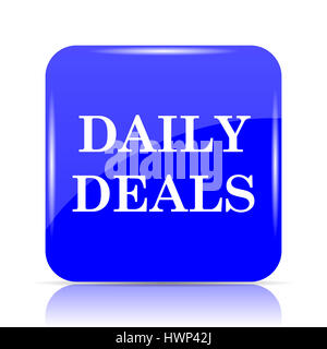 Daily deals icon. Daily deals website button on white background Stock ...