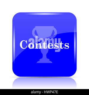 Contests icon. Contests website button on low poly background Stock ...