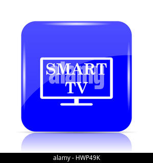 Smart tv icon. Smart tv website button on low poly background Stock ...